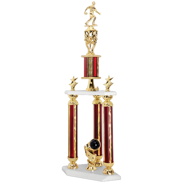 Champion Three Column Trophy – Laser Etched